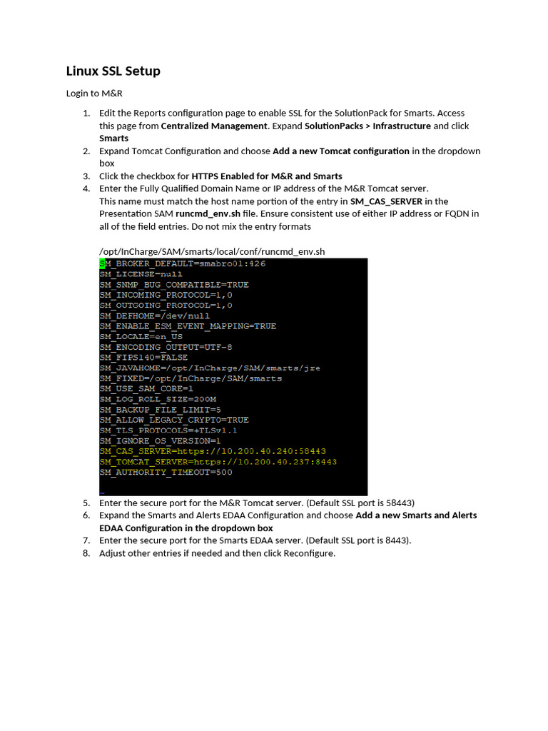 Linux SSL Setup | PDF