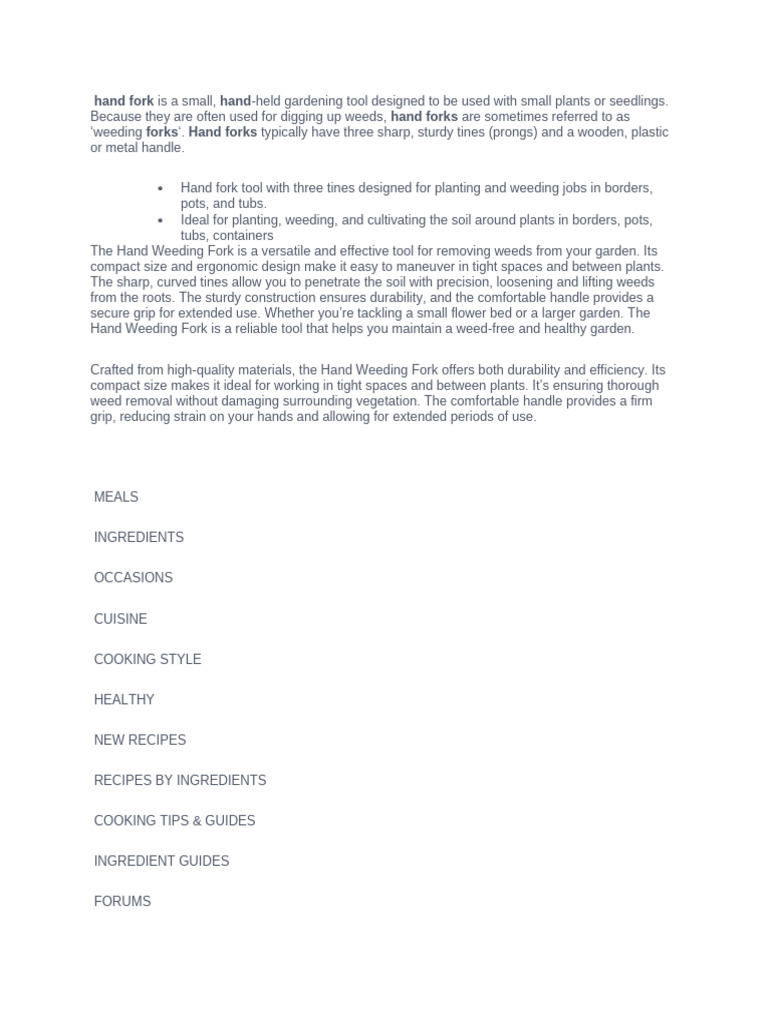 Hand Fork Hand Hand Forks Forks Hand Forks | PDF