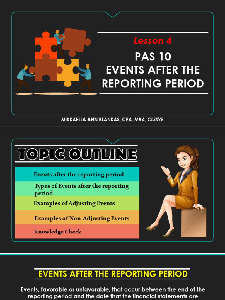 Events After Reporting Period Explained | PDF | Financial Statement | Finance & Money Management