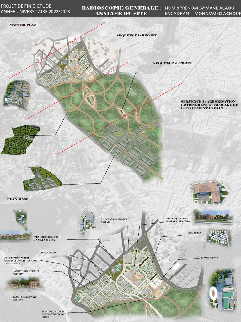 planche 4 master plan et plan masse copie | PDF