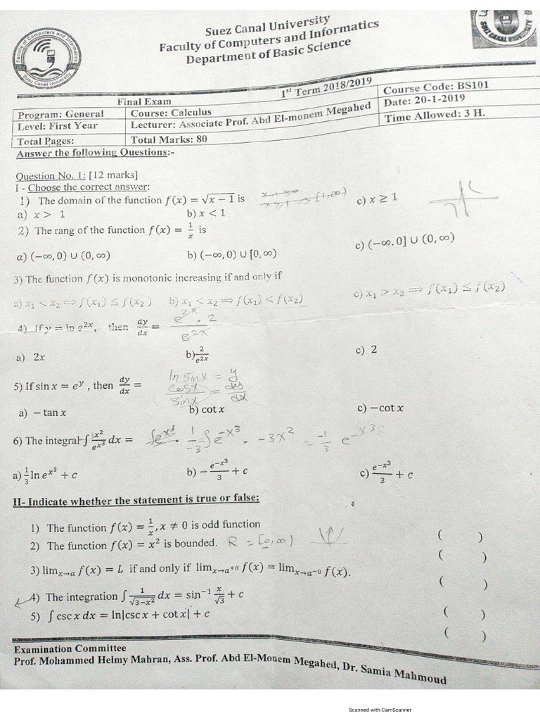 Final Calculus | PDF