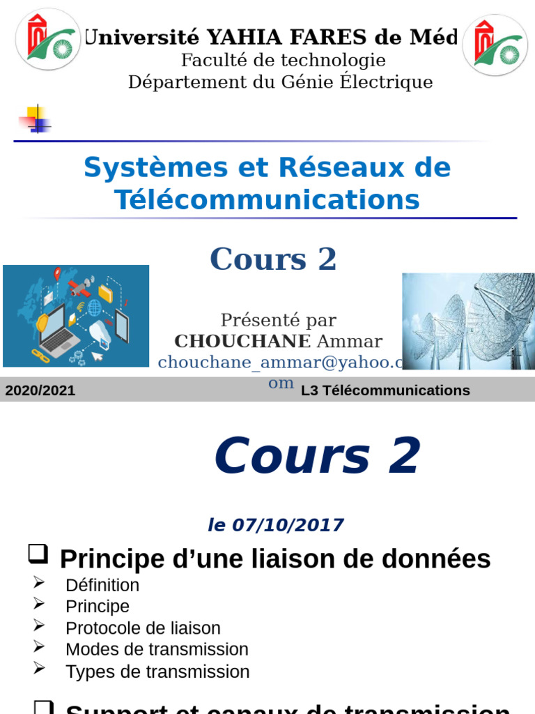 Cours2 SRT 2021 | PDF | Débit binaire | Onde radio