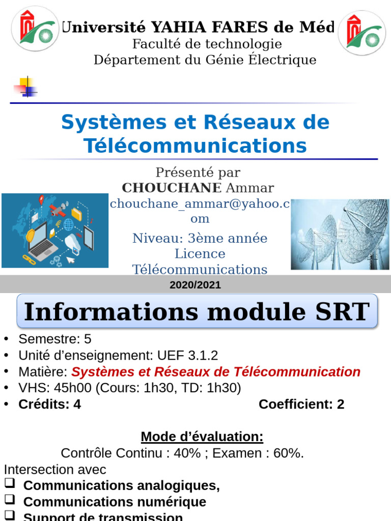 Cours1 SRT 2021 | PDF