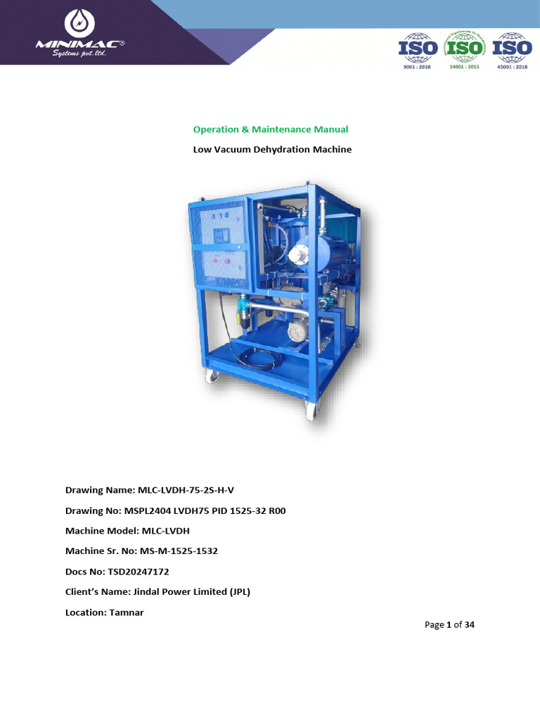 JPL Tamnar MLC LVDH 75 2s H V Tsd20247172 | PDF