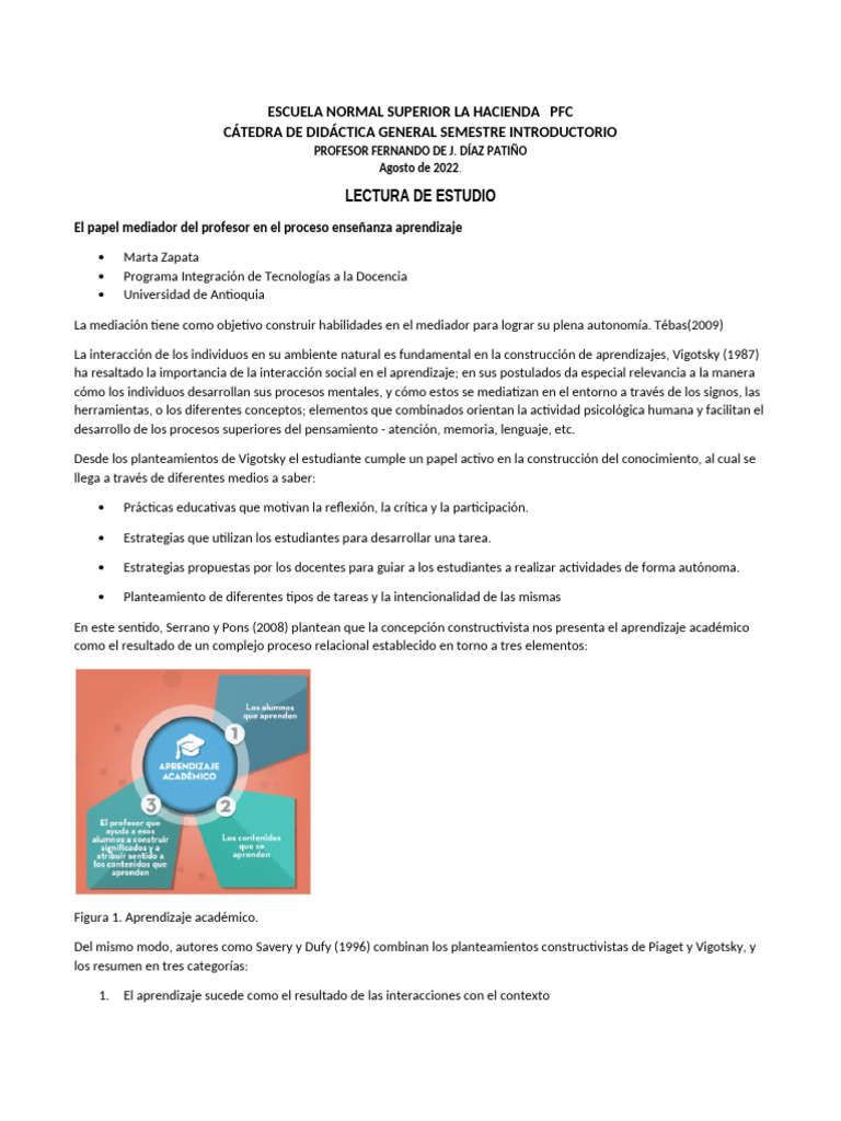 Resumen Fide | PDF | Teaching | Educational Psychology