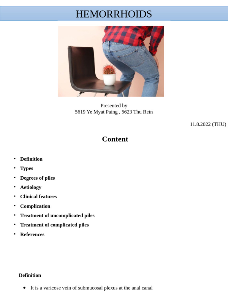 Hemorrhoids | PDF