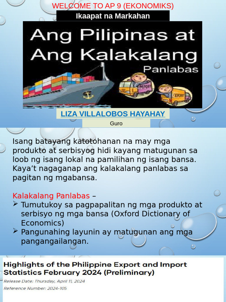 Kalakalang Panlabas | PDF
