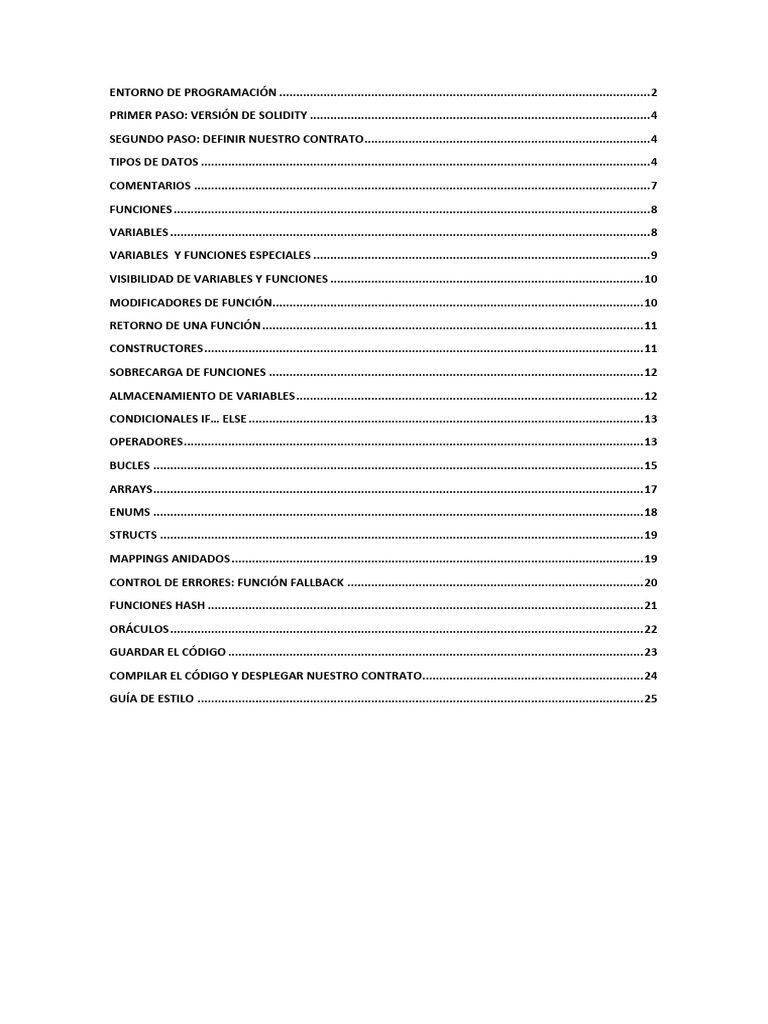 Manual De Solidity Solidity Desde Cero Pdf