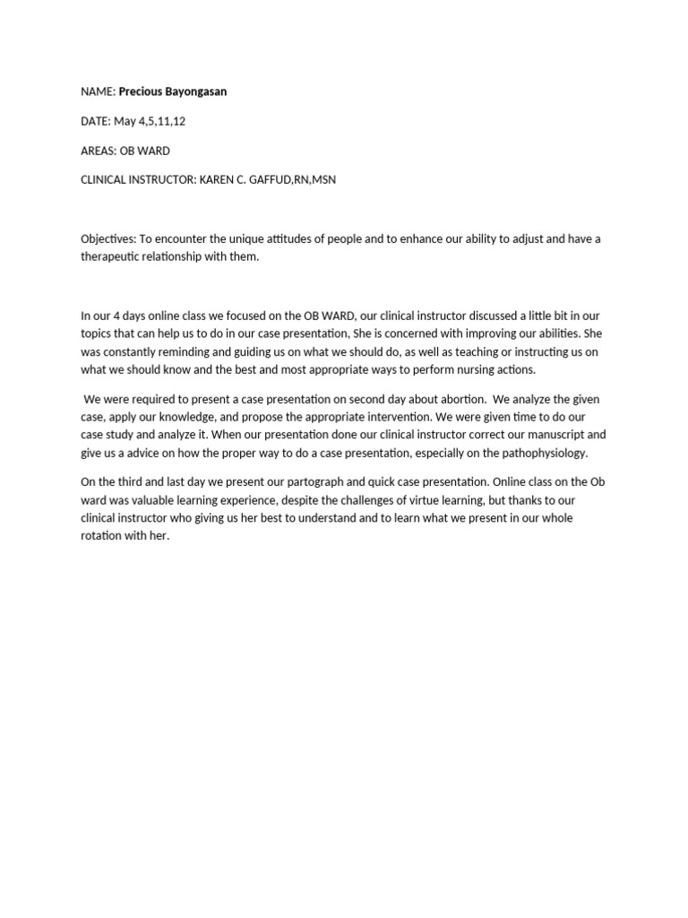 Learning Feedback Diary 1 | PDF