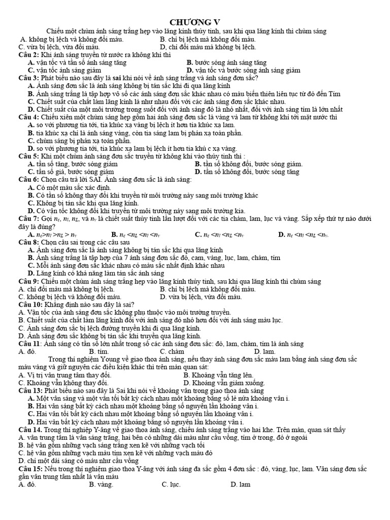 LÝ THUYẾT ÔN TẬP HK2 HS | PDF