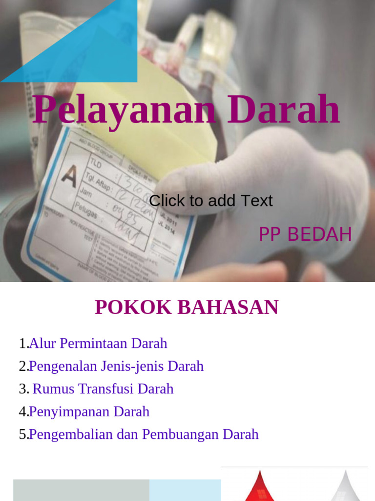 Pelayanan Darah | PDF