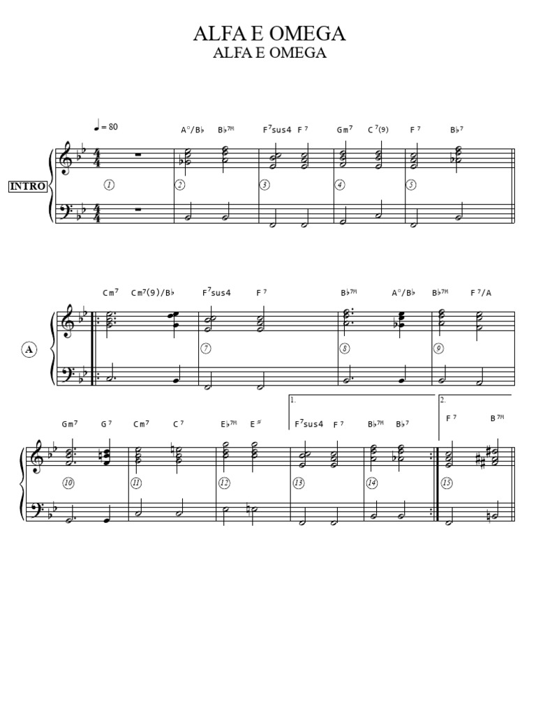 Alfa e Omega - Base Com Vozes | PDF