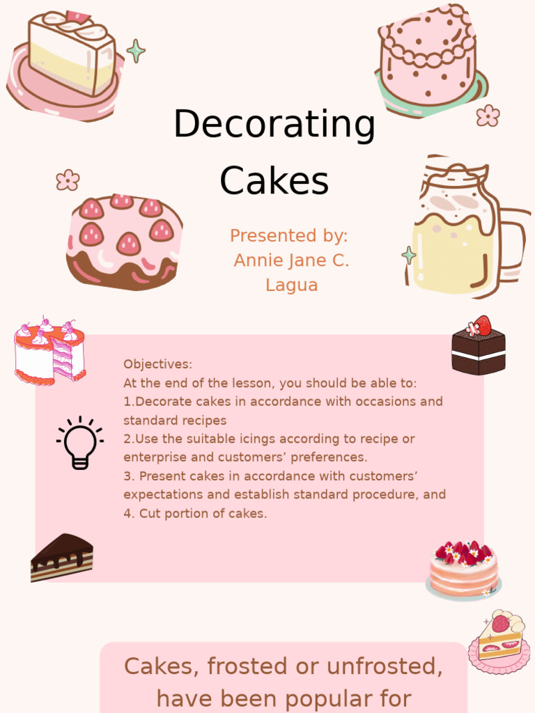 Decorating Cakes (Advance Baking Report) | PDF