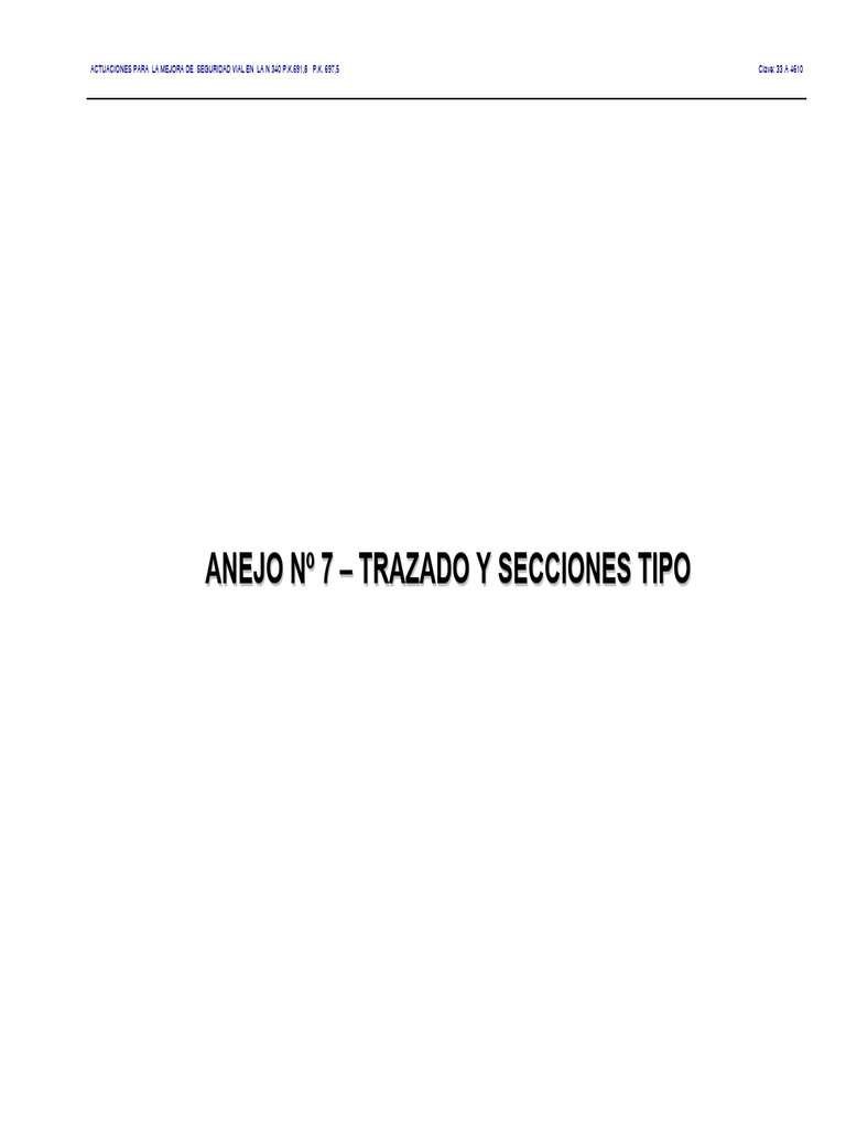 A07 Trazado y Secciones Tipo | PDF