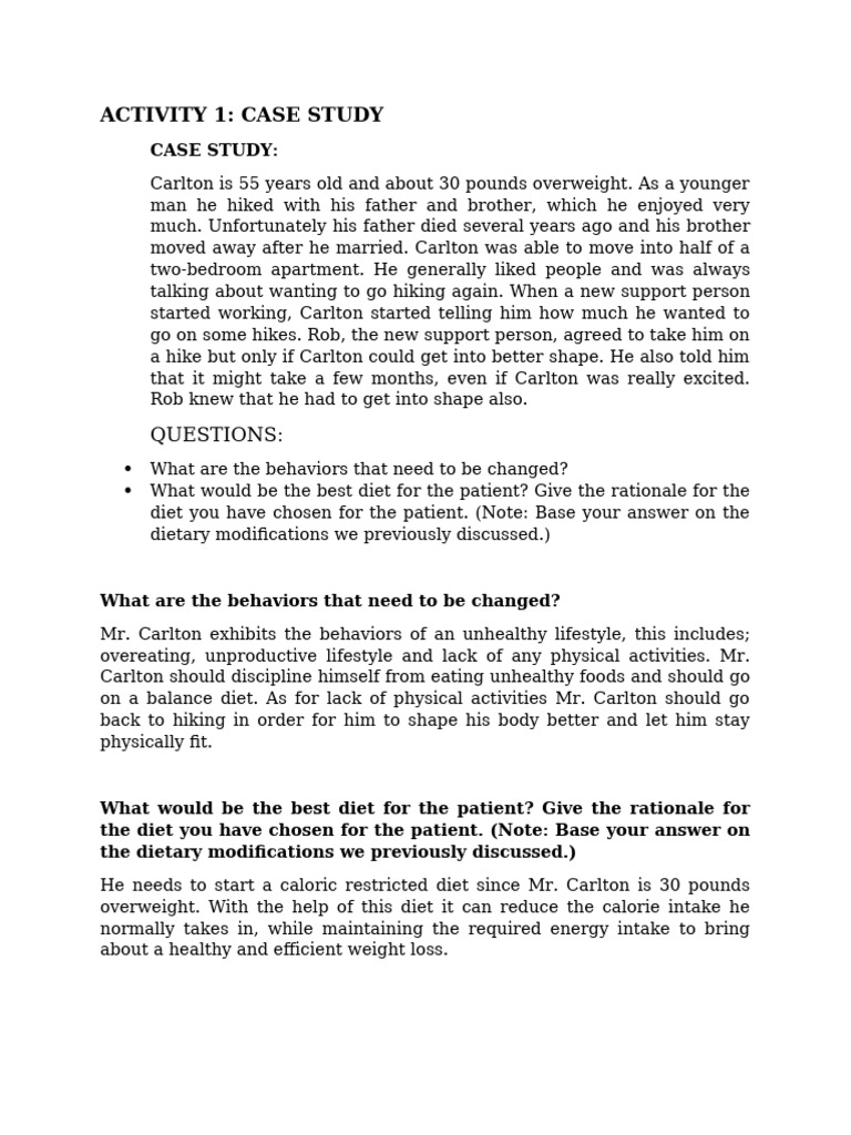 NCM 105 - Act Case Study | PDF