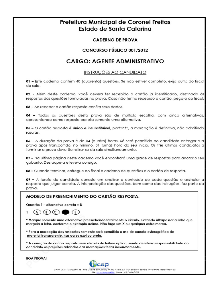 Agente Administrativo | PDF