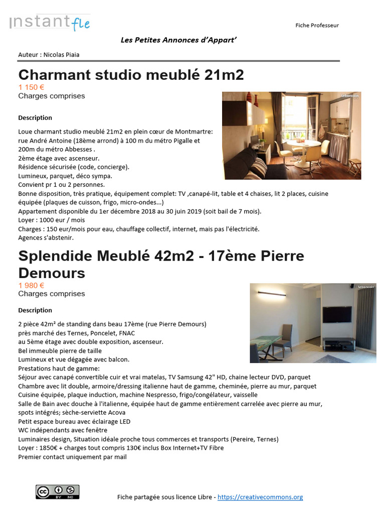 Appartements Et Logement | PDF