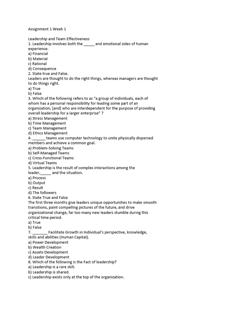 Leadership | PDF