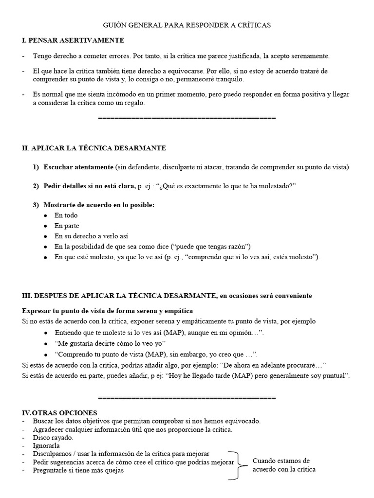 Doc18-Guion Responder Cr Ticas | PDF