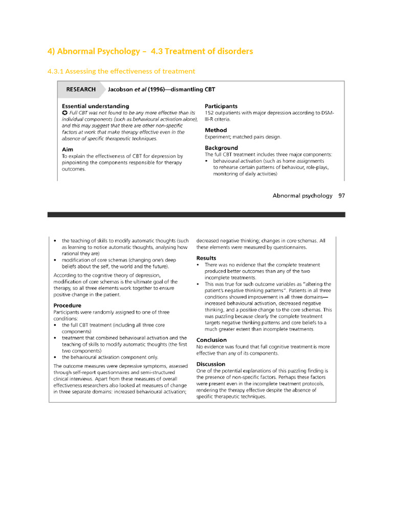 Abnormal Psych | PDF