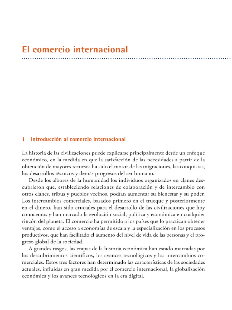 El Comercio Internacional | PDF