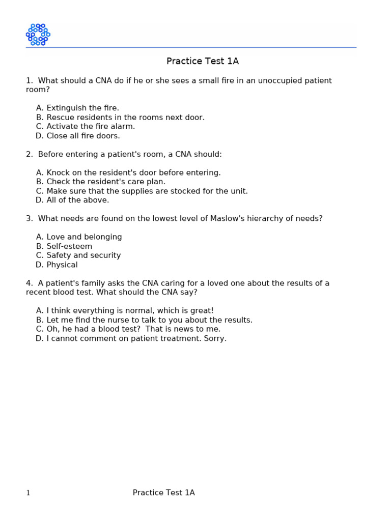 Practice Test 1A - 15 | PDF