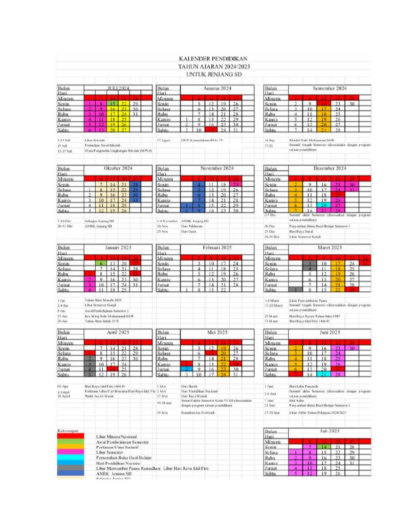Kalender Pendidikan | PDF
