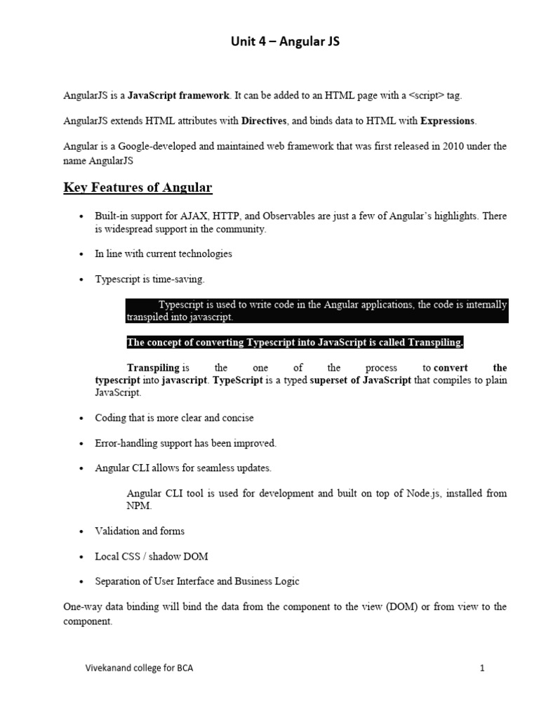 Unit4 Angularjs | PDF