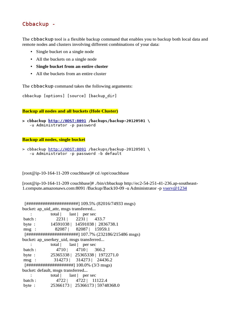 Couchbase Document | PDF