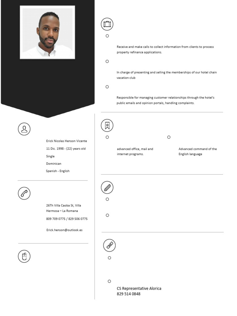 Erick Nicolas Henson Eng Cv-1 | PDF