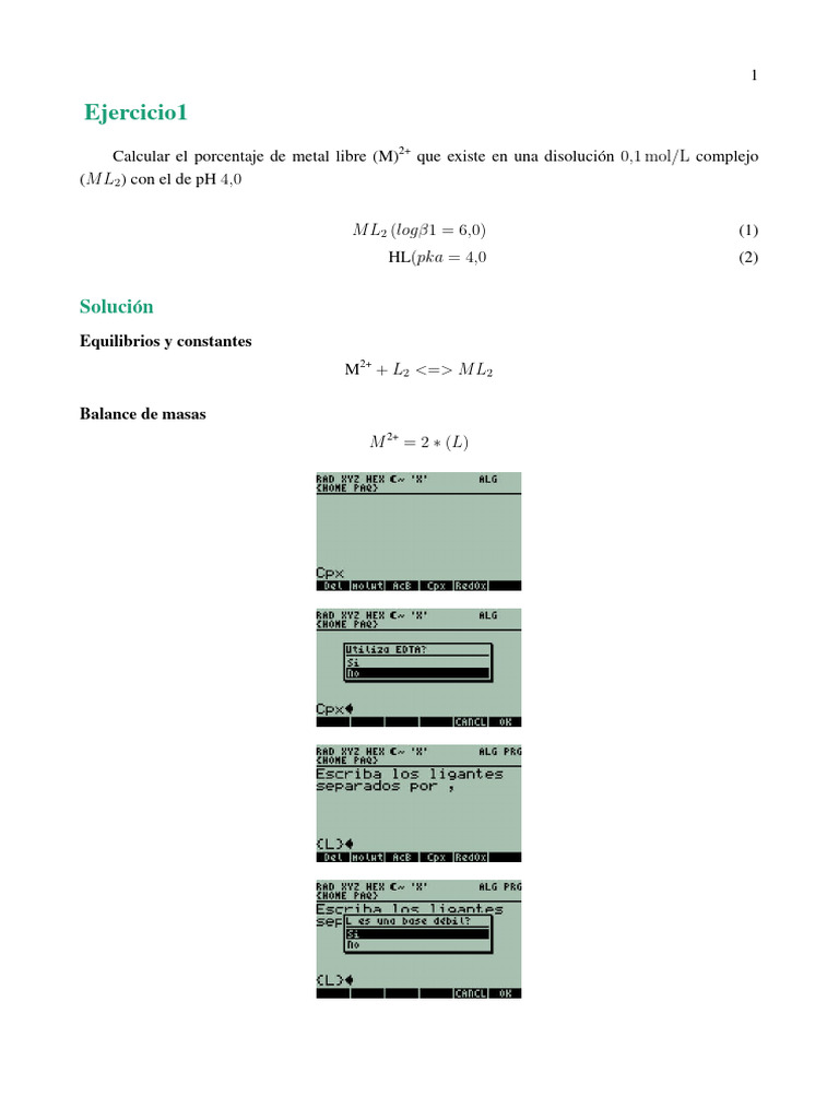 Ejercicio1: Soluci On | PDF