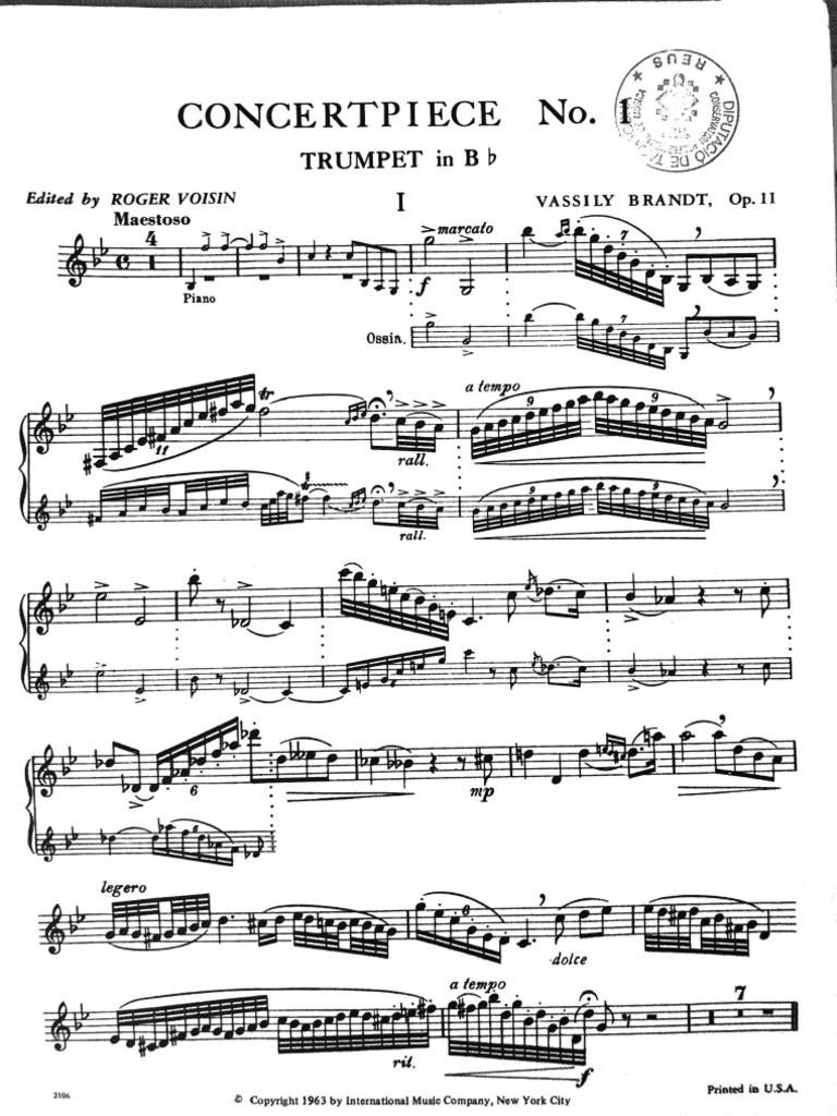 Concertpiece No. 1 Brandt | PDF