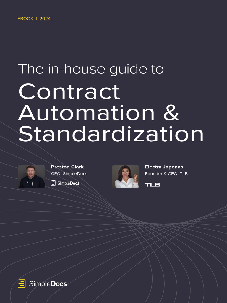 Contract Automation & Standardization | PDF