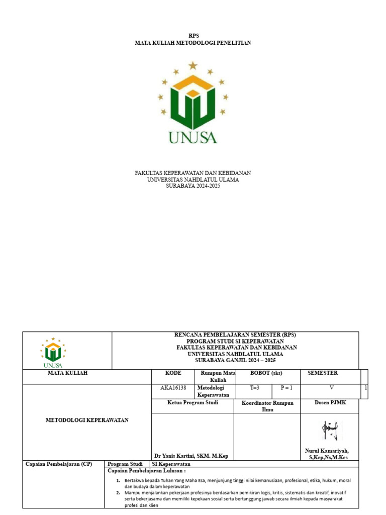 RPS Metpen 2024-2025 | PDF
