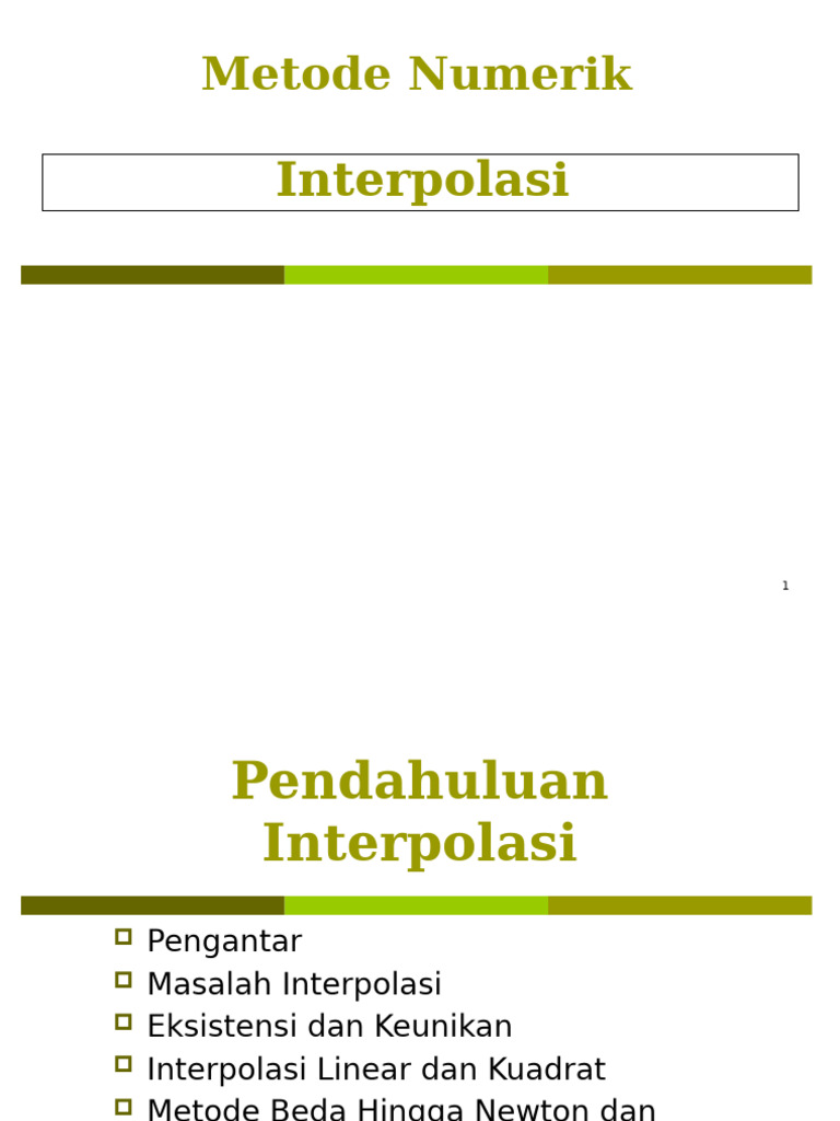 AIK21334 - Topik4 - Interpolasi-2021 | PDF