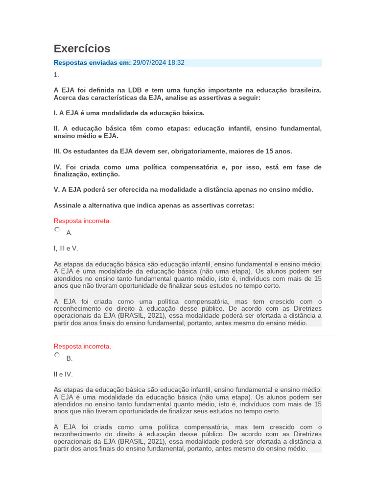 Exercicios | PDF