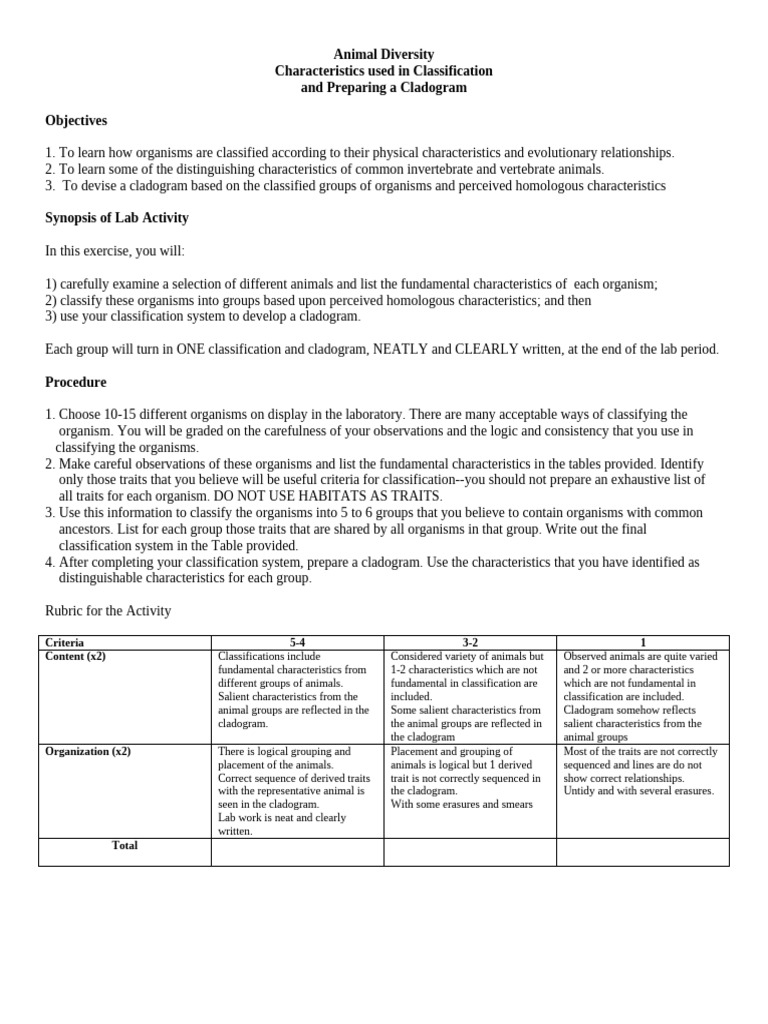 Animal Diversity | PDF