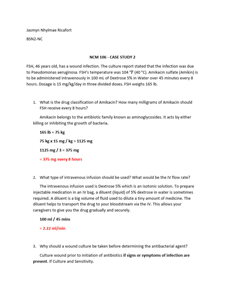 NCM106_Case-Study2_Ricafort | PDF