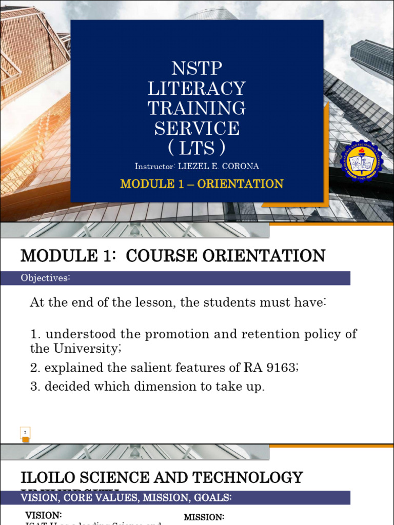 Module 1 Orientation | PDF