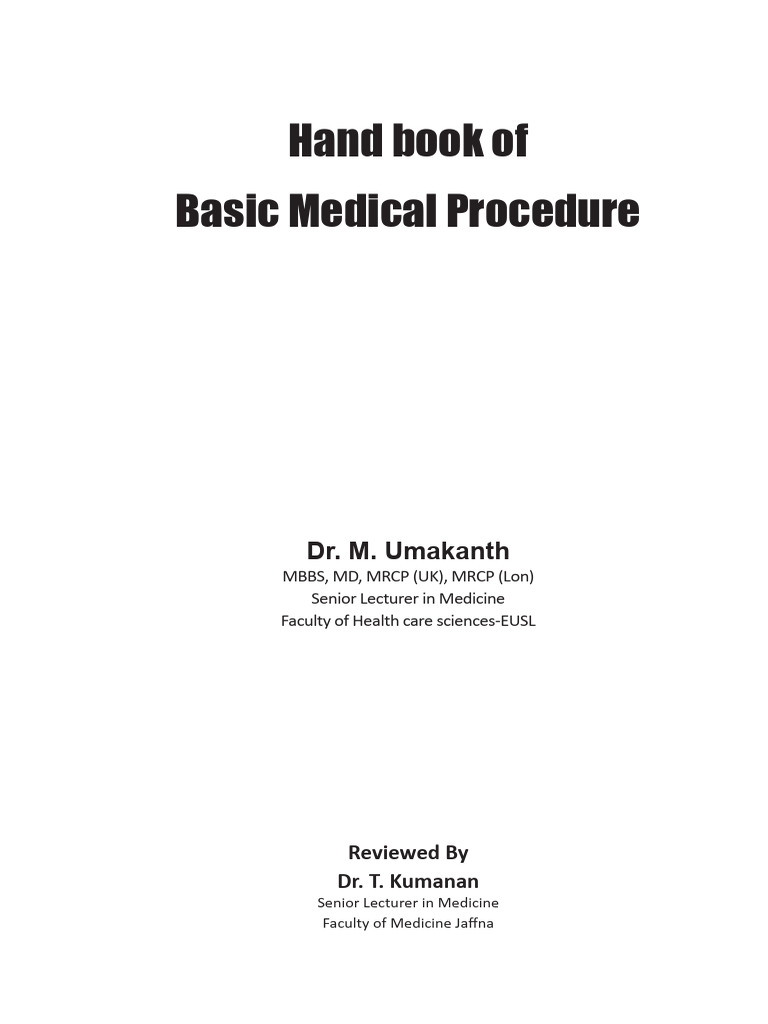 Basic Procedure | PDF