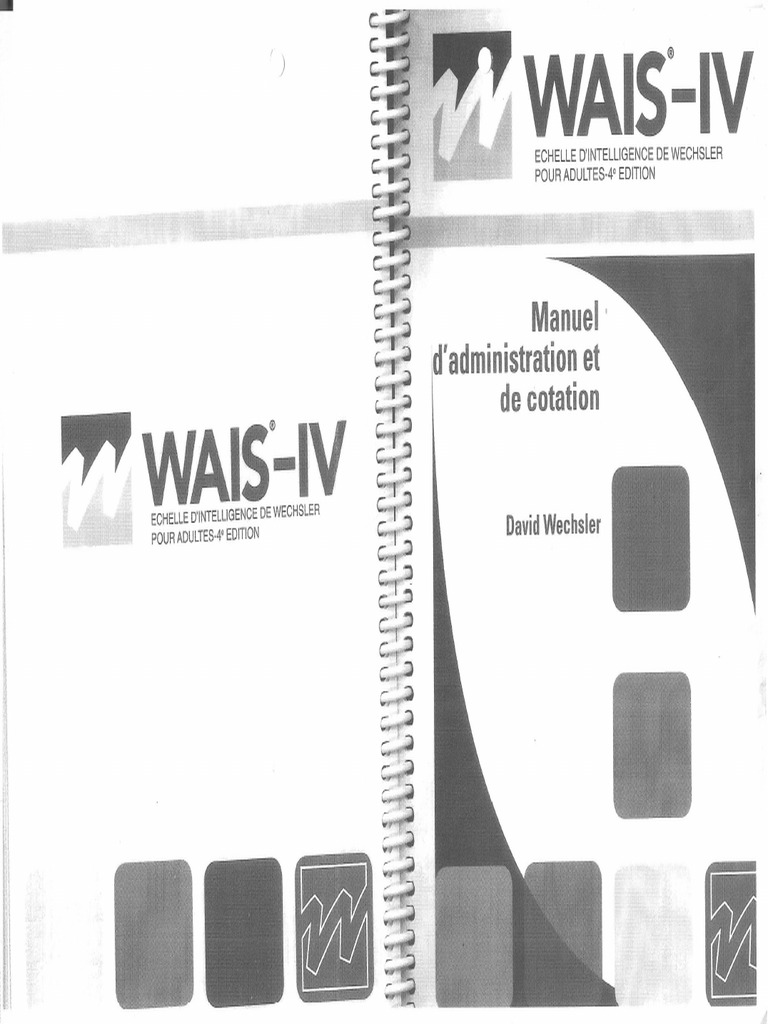 ManuelWAIS IV | PDF