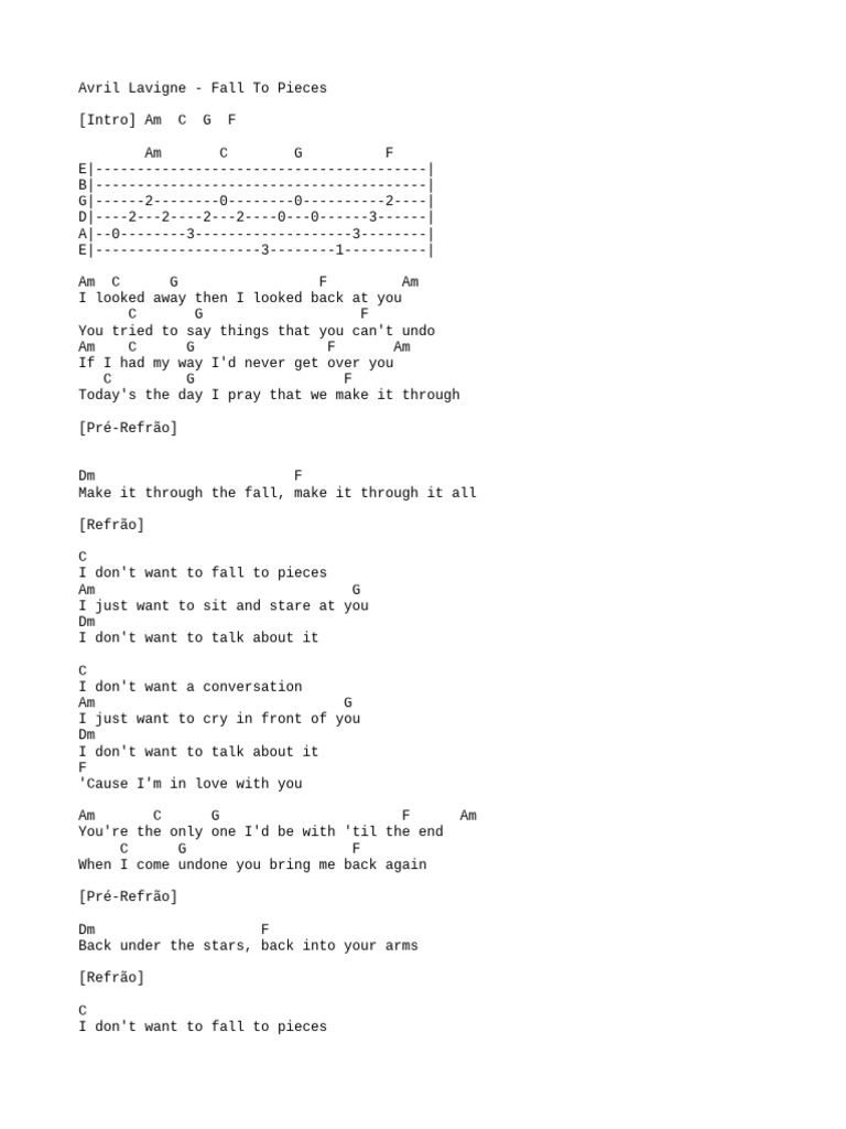 Fall To Pieces | PDF