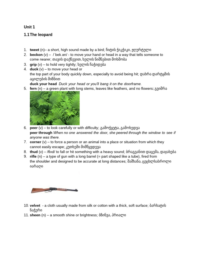 Unit 1 Nature and Humans | PDF