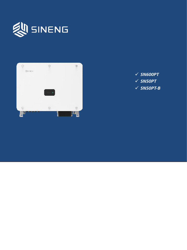 SN50-60K - Manual Do Usuário - Versão Português | PDF
