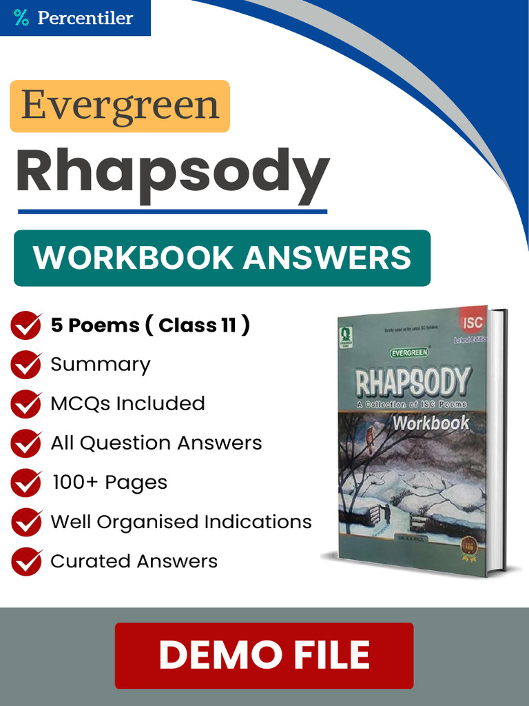 ISC Rhapsody (Evergreen) Answers DEMO | PDF