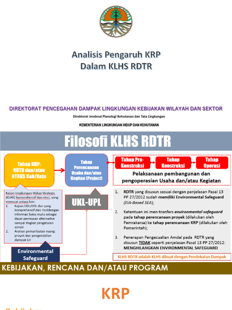 Analisis Pengaruh Dalam KLHS RDTR | PDF