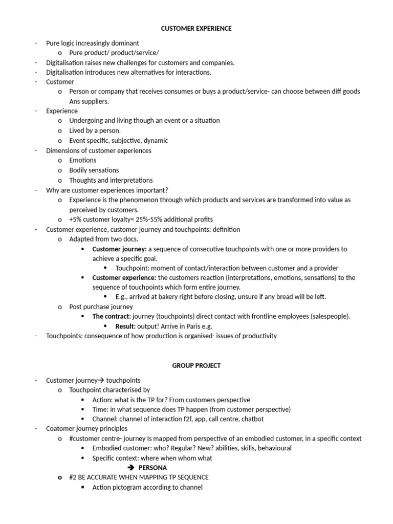CUSTOMER EXPERIENCE | PDF