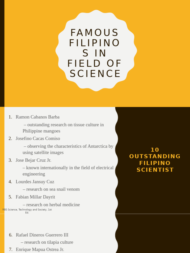 Famous Filipinos in Field of Science | PDF