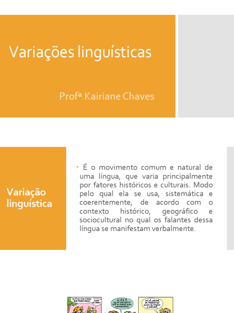 Variações Linguísticas PDF | PDF