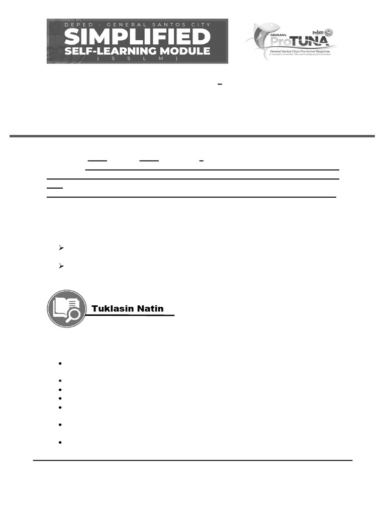 SSLM Q1 Week 1 | PDF